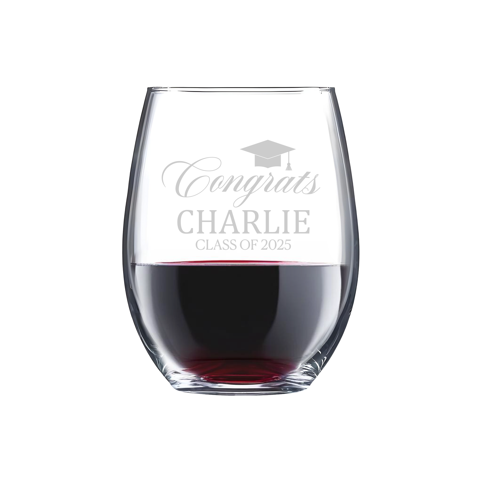 Customized Stemless Graduation Glass – WINE GIFT SHOP